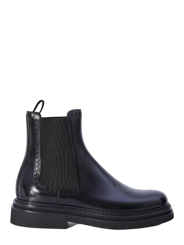 Dolce & Gabbana Round Toe Chelsea Boots - Black