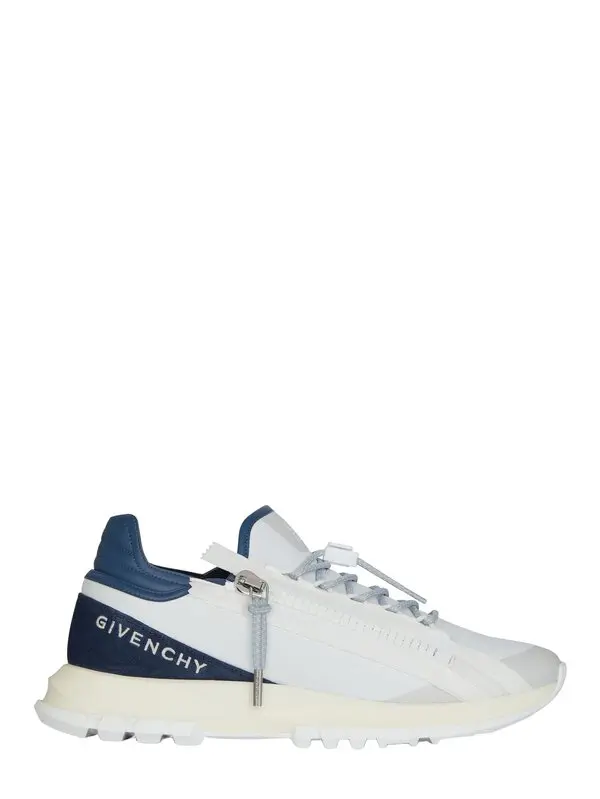 Givenchy Spectre Runner Sneakers In Synthetic Leather And Suede - White Navy