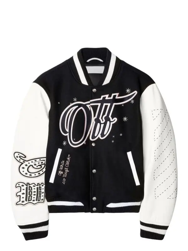 Off-White Wo Bling Stars" Buttoned Jacket - Black/white