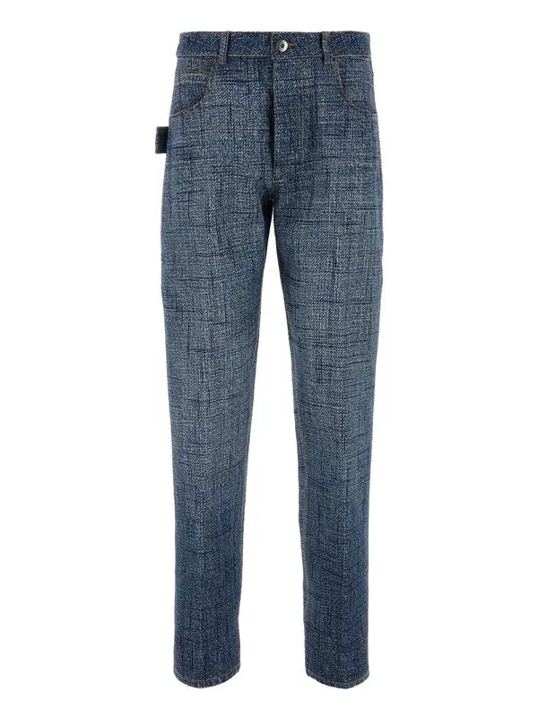 Bottega Veneta Textured Denim Trousers - No