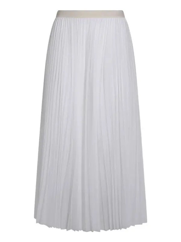 Fabiana Filippi Pleated Maxi Skirt - White