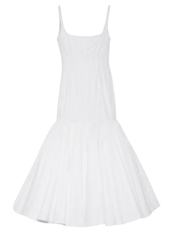 Jacquemus Agave Panelled Midi Dress - White