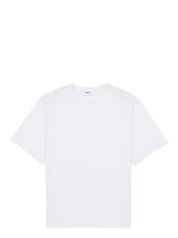 Saint Laurent Embroidered Logo T-shirt - White