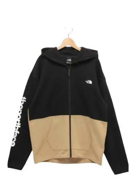 The North Face Hooded Zip-up Jacket With Logo Detail - Black