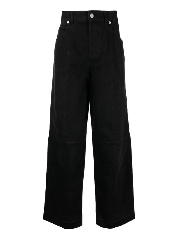 Isabel Marant Étoile Javi Straight Leg Trousers - Black