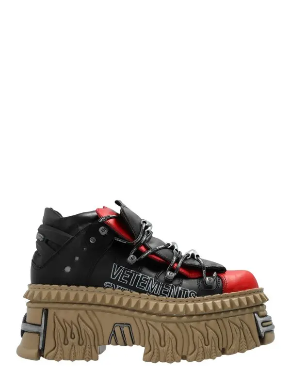 Vetements X New Rock Platform Sneakers - Black