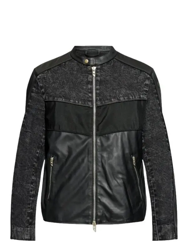 DIESEL® L-leopol Panelled Jacket - Black