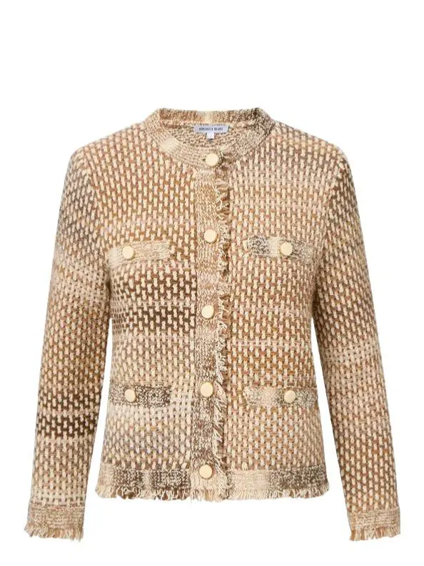 Veronica Beard Sariyah Tweed Jacket - Nude