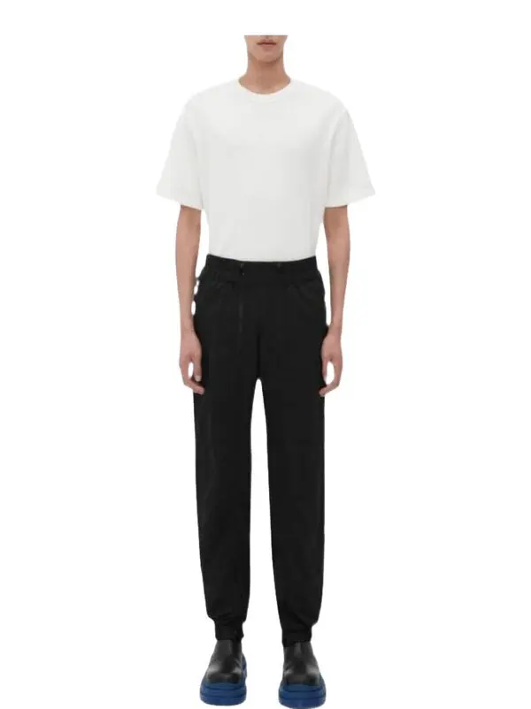 Bottega Veneta Cargo Trousers With Cuffed Ankles - Black