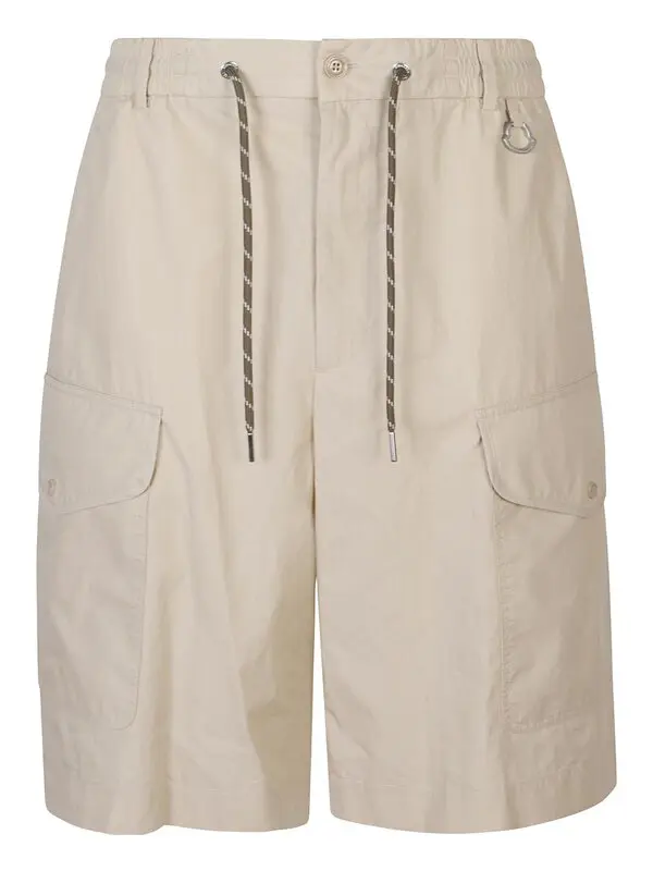 Moncler Drawstring Cargo Shorts - Beige