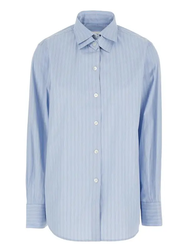 RÓHE Striped Buttoned Shirt - Light Blue
