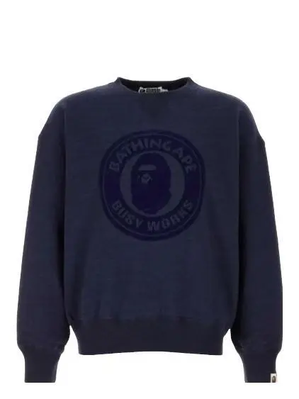 A BATHING APE Busy Works Crewneck Sweater - Black