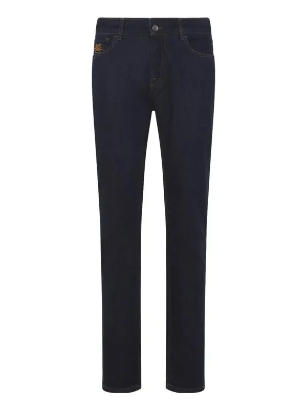 Etro Mid-rise Slim-fit Jeans - Black