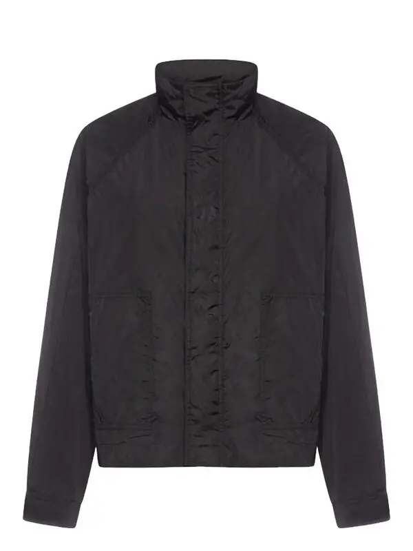 AMBUSH Logo Print Hooded Jacket - Black