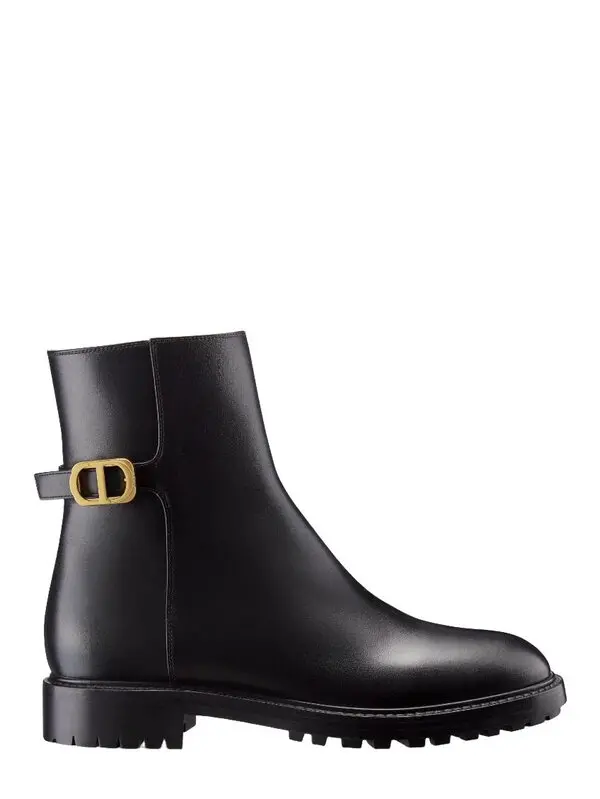 Dior 30 Montaigne Ankle Boot With Cd Signature - Black