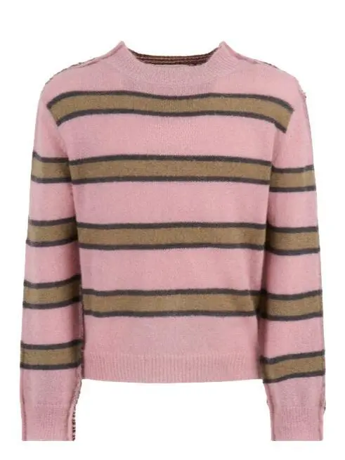 Marni Striped Knit Jumper - Pink
