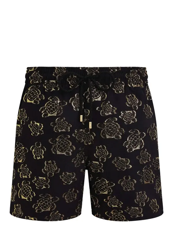 Vilebrequin Ronde Des Tortues Swim Trunks - Black