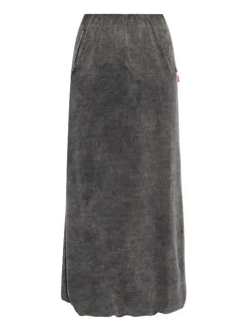 DIESEL® Maxi Skirt With Tulip Hem - Grey