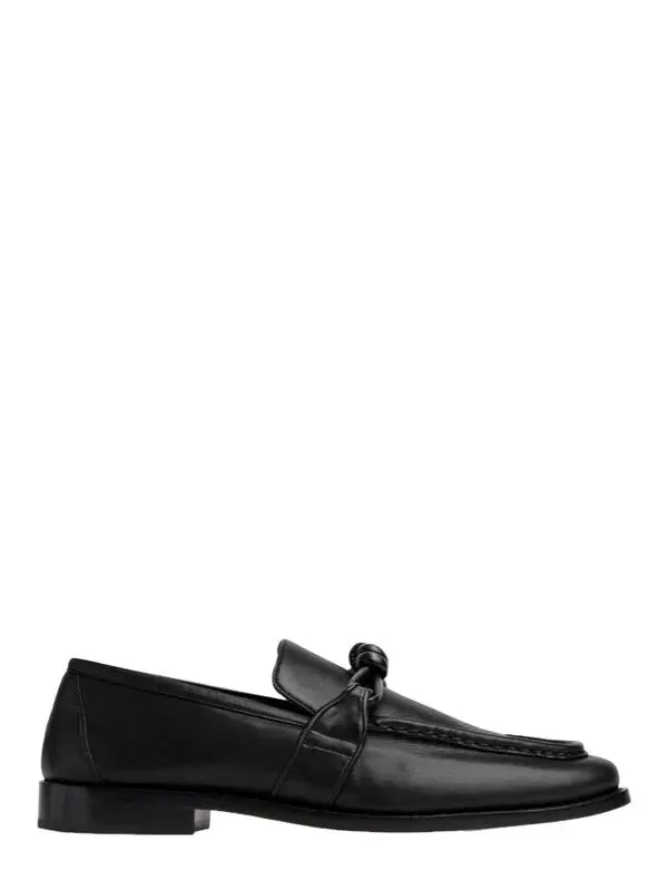 Bottega Veneta Astaire Loafers With Knot Detailing - Black