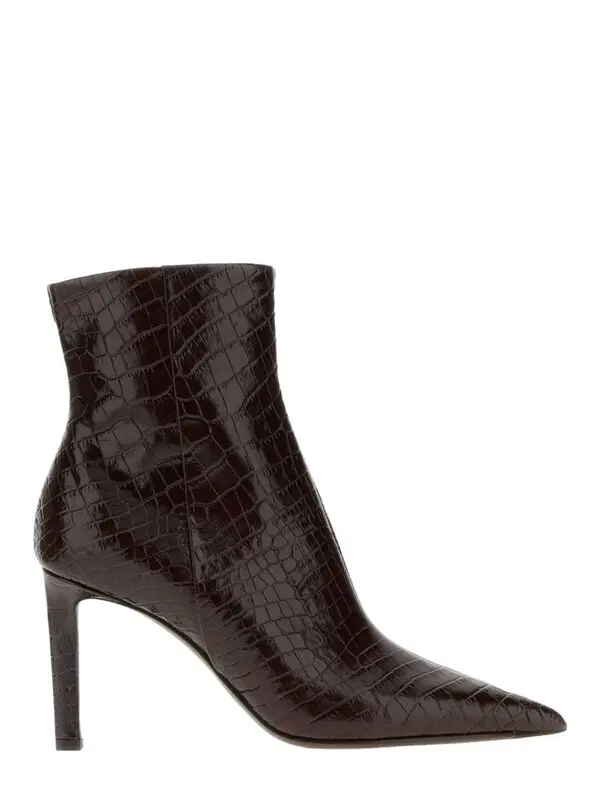 JIMMY CHOO Frankie Pointed Toe Ankle Boots - Black