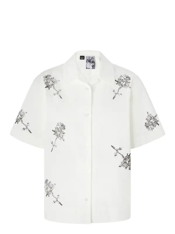 Pinko Floral Print Shirt - White