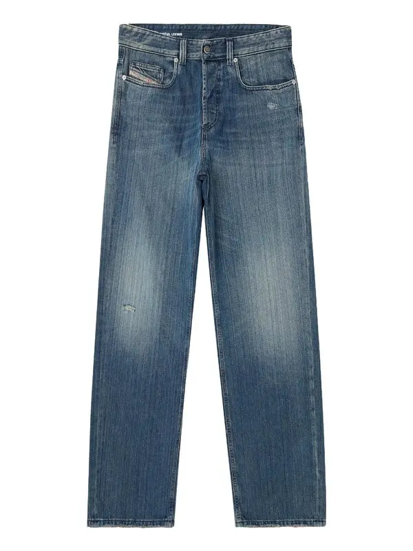 DIESEL® 2001 D-macro Relaxed Fit Jeans - Dark Blue
