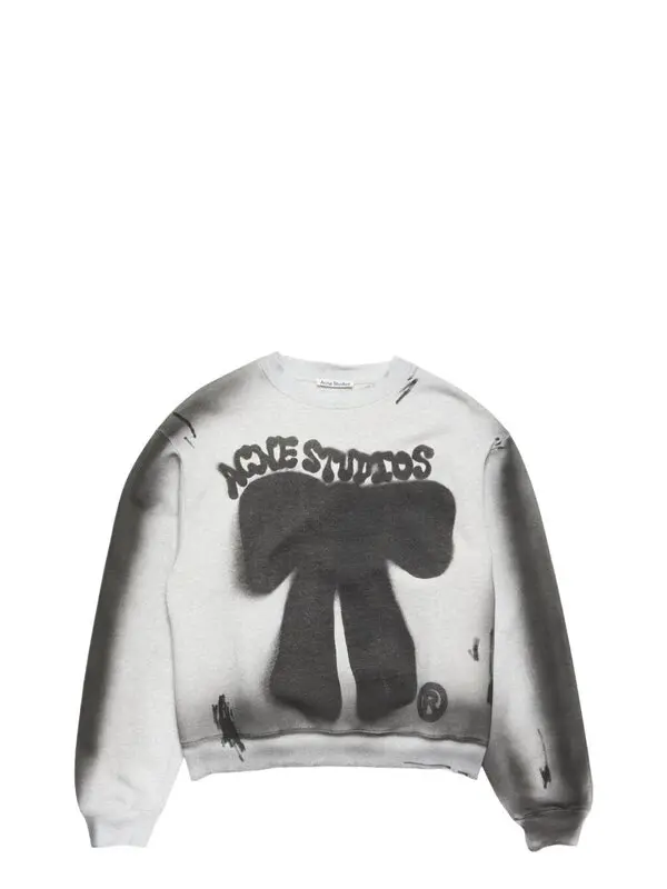 Acne Studios Graphic Print Sweatshirt - White
