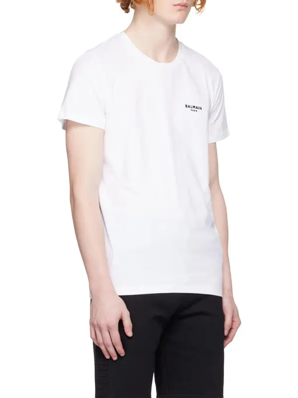 Balmain Logo-print Organic Cotton T-shirt - Black