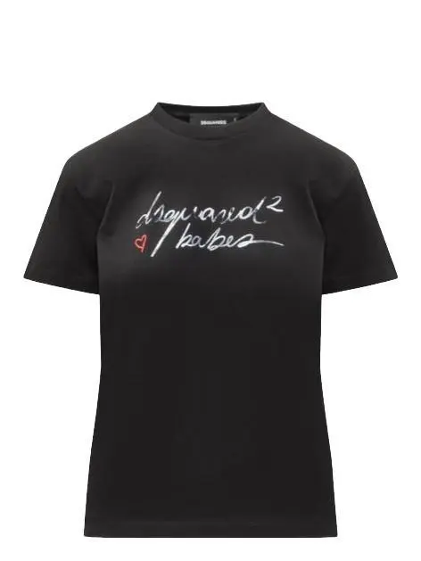 Dsquared2 Logo-printed Crewneck T-shirt - Black
