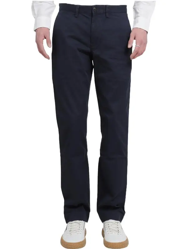 Polo Ralph Lauren Logo Patch Straight-leg Trousers - Navy Blue