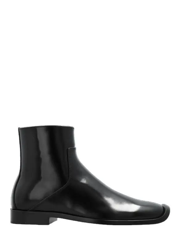 Bottega Veneta Square Toe Chelsea Boots - Black