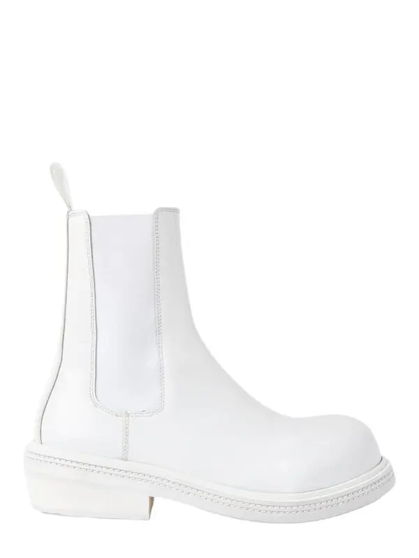 Bottega Veneta Fireman Chelsea Ankle Boots - White