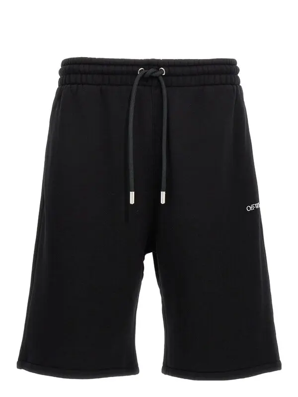Off-White Windy Arrow Skate Bermuda Shorts - Black