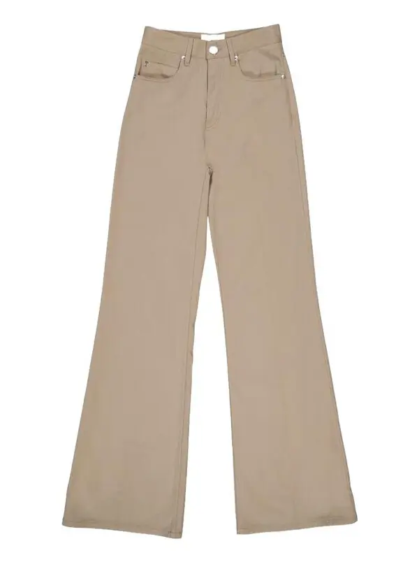Ami High-waist Flared Trousers - Nude