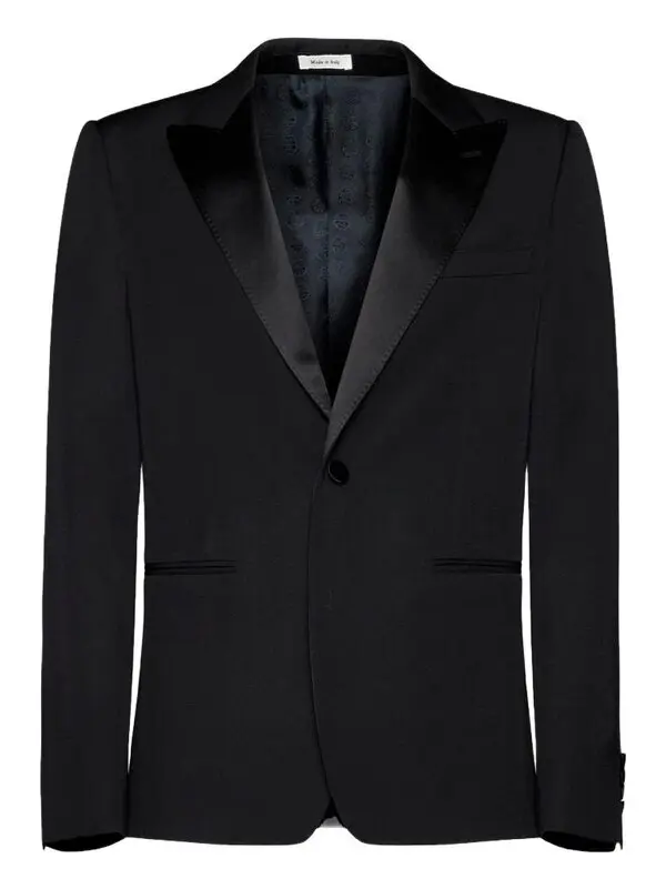 Alexander McQueen Single-breasted Tailored Blazer - Black