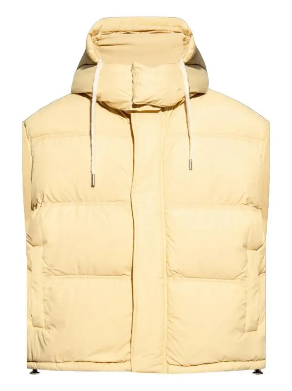 Ami Hooded Padded Gilet - Nude