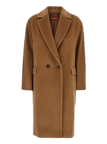 Max Mara Cocco Double-breasted Coat - Brown