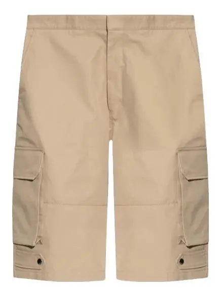 Ami Wide-leg Cargo Shorts - Beige