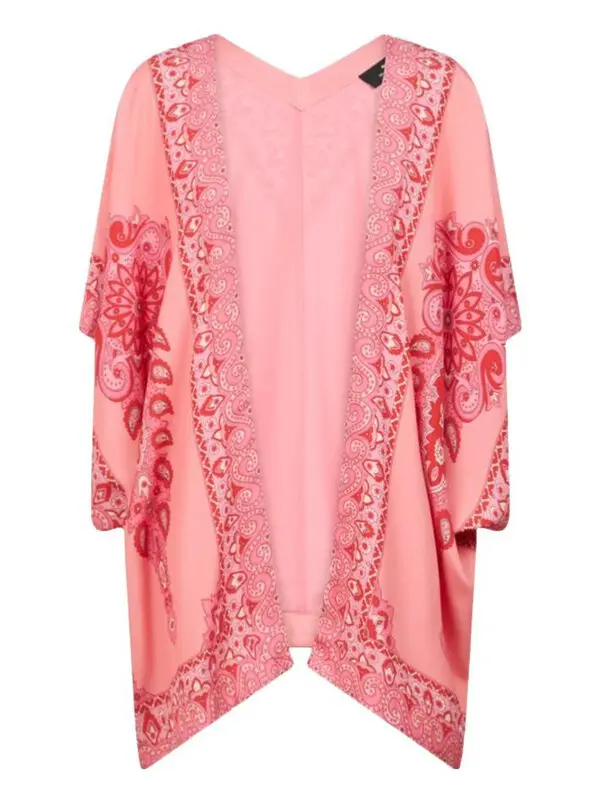 Etro Tonal Placed Printed Robe - Pink
