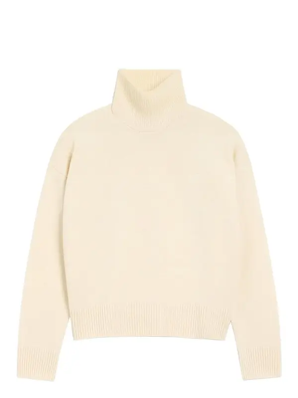 Ami De Coeur Funnel Neck Sweater - Ivory