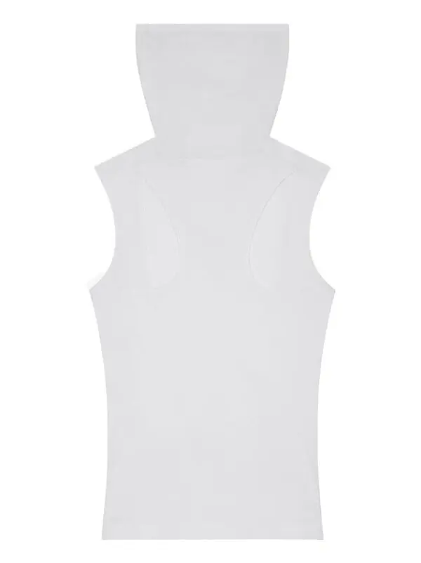 Givenchy Sleeveless Nylon Balaclava Top - White