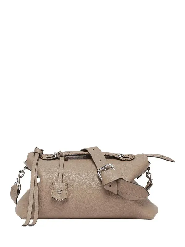 Fendi Selleria Large Shoulder Bag - Grey