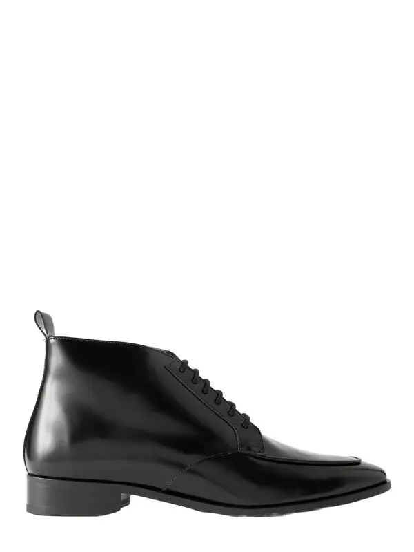 Tove Verone Leather Lace-up Ankle Boots - Black