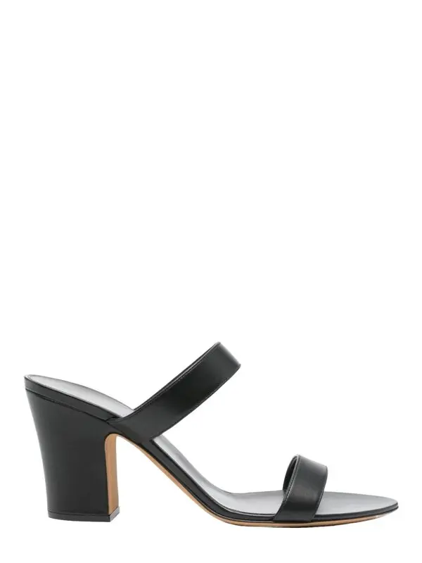 THE ROW Almond Toe High Heel Sandals - Black