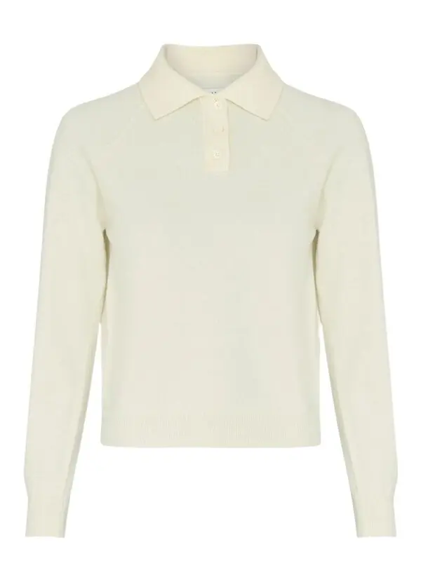 MAISON MARGIELA Wool Polo Top - White