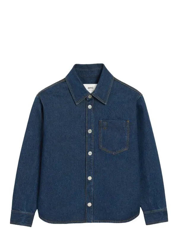 Ami De Coeur Denim Overshirt - Indigo