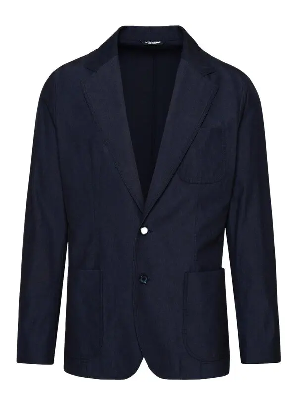 Dolce & Gabbana Dolce Gabbana Single-breasted Tailored Blazer - Black