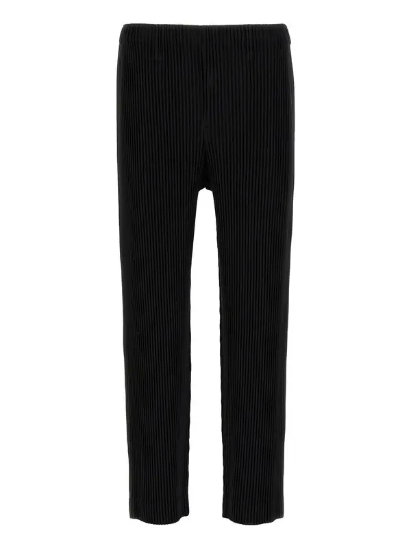 Issey Miyake Homme Plissé Pleated Trousers - Black