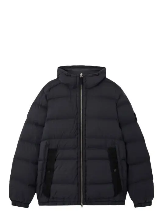 Stone Island Hooded Panelled Jacket - Black