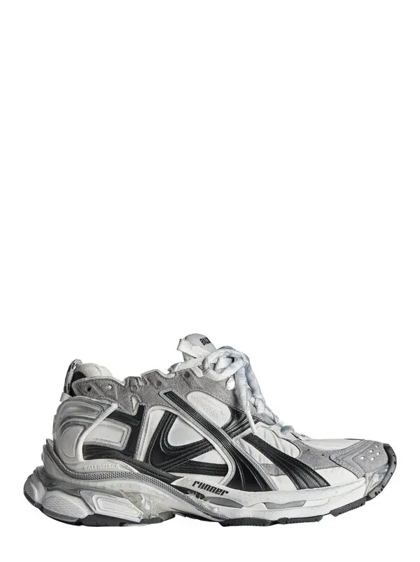 Balenciaga Runner Lace-up Sneakers - Grey/white/black